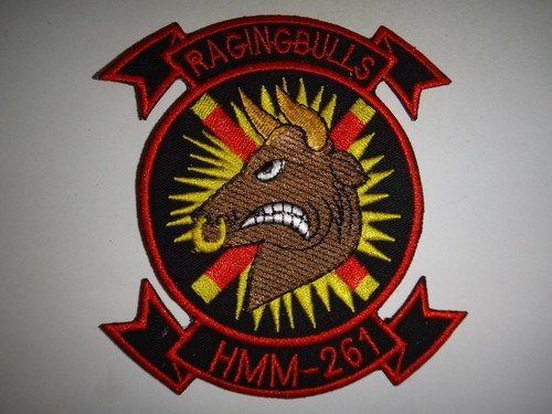 Vietnam War Patch USMC Marine HMM-261 RAGING BULLS | eBay