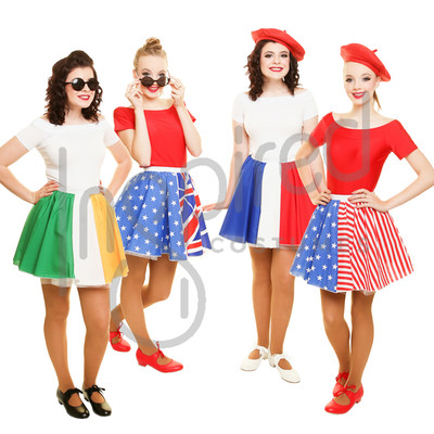 Girls Flag Skirt OLYMPICS, WORLD FLAG DAY, Fancy Dress 12" length | eBay UK