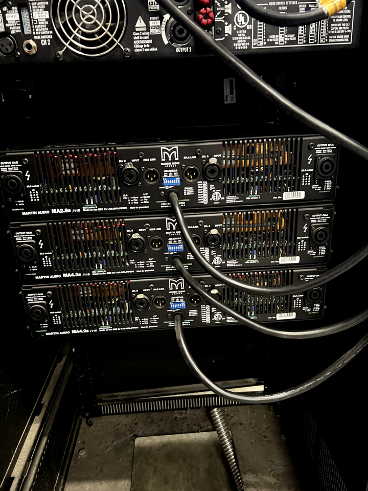 Complete Martin Audio Line Array System-4x W8LMD's, 2x WMX 18" Folded ...