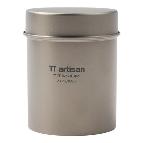 Titanium Seal Box Canister for Coffee Tea Storage 280ml Moisture ...