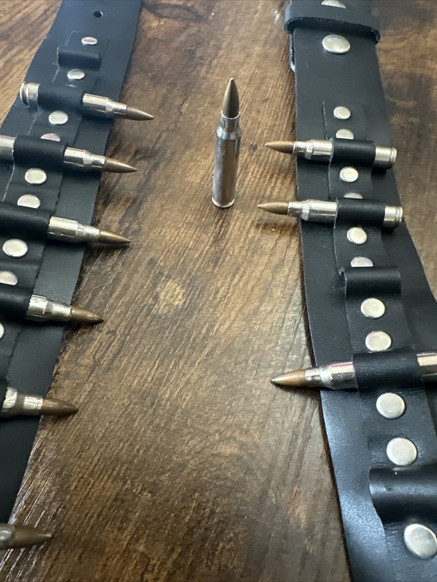 Bullet Belts For Men Bullet Belt – Real .223 Caliber M16 Bullets On ...