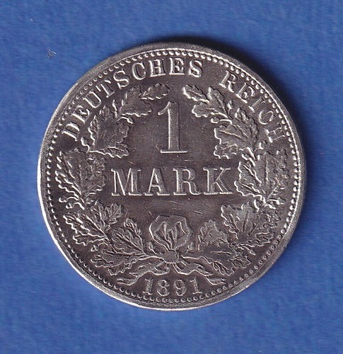 Deutsches Kaiserreich Silber-Kursmünze 1 Mark 1891 A | eBay.de