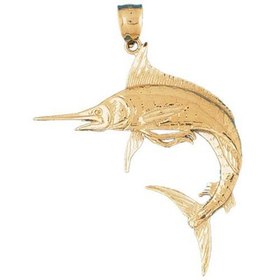 Marlin Trout Fish Charm Pendant 14k Gold (9.5 Grams) | eBay