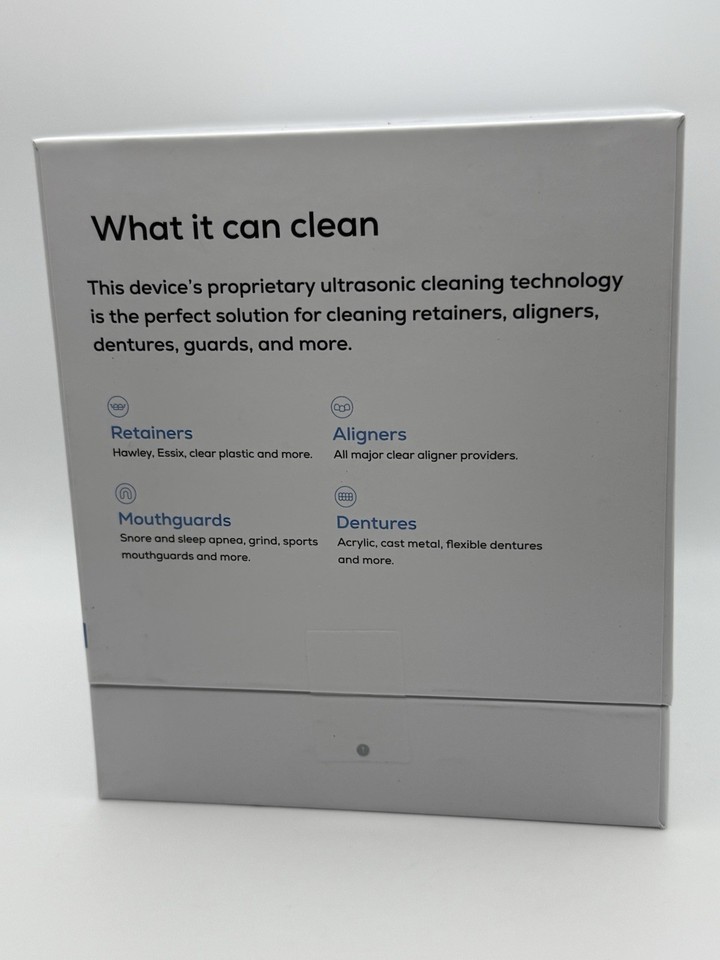 Zima Dental Pod | Ultrasonic Retainer Cleaner Machine | Arctic White ...