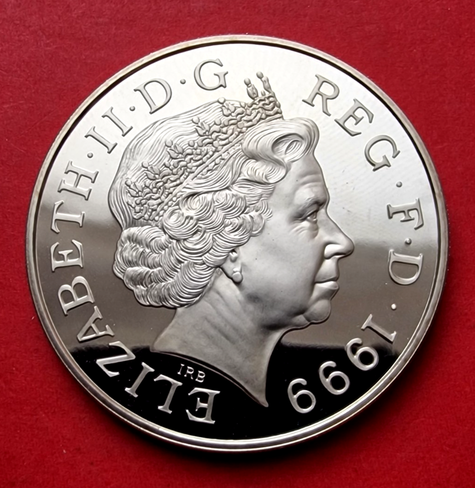 1999 Elizabeth II - PROOF £5 Five Pound Diana Memorial Coin - Mintage ...