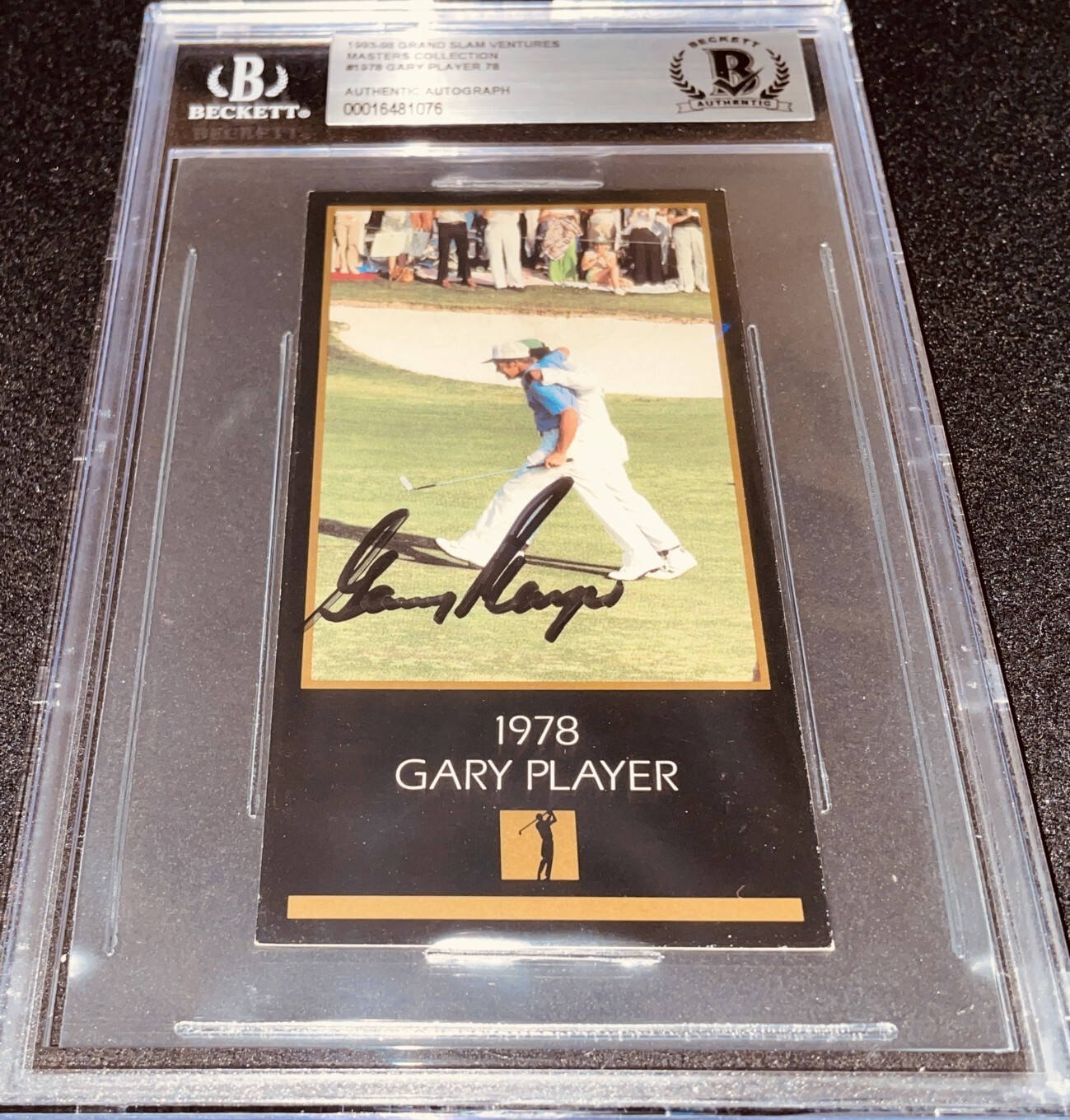 Gary Player autographed signed autograph auto 1978 Masters golf card ...