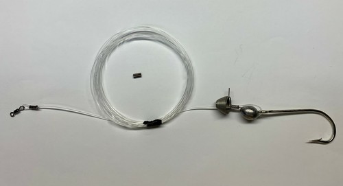 2 Pcs. Ballyhoo Pin Rig with Stainless Steel Bait Spring Mustad 8/0 100 ...