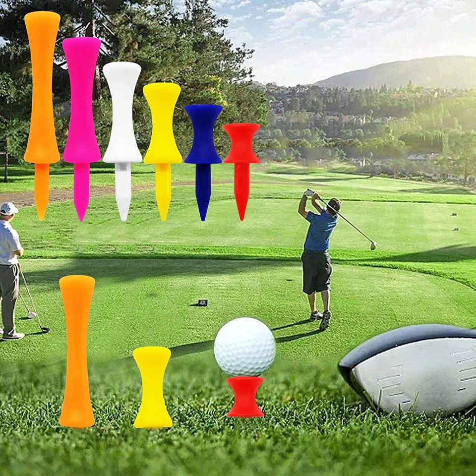 2 1/4'' Castle Golf Tees Plastic Unbreakable Value 200 Count Golf ...