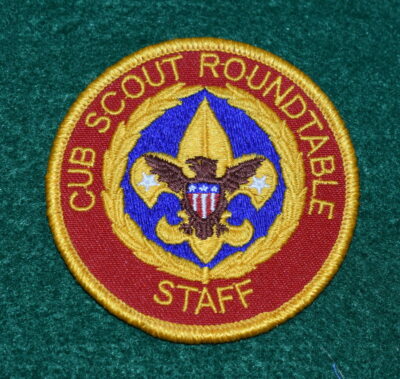 VINTAGE BOY SCOUT ADULT POSITION PATCH - CUB SCOUT ROUNDTABLE STAFF | eBay