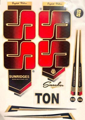 Cricket Bat Sticker Embossed + AU Stock + Free Shipping | eBay