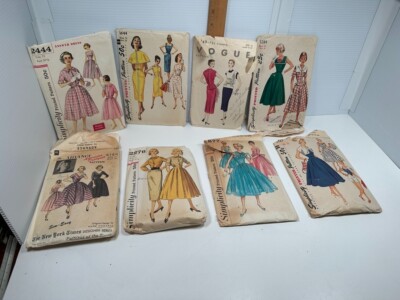 Vintage Advance Vogue 7949 Simplicity 2444 2276 3284 1644 Sewing ...