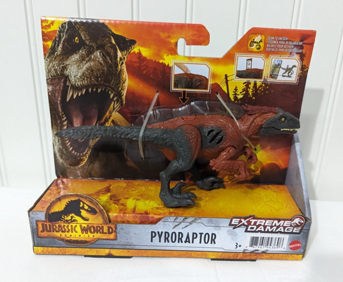 Jurassic World Dominion Pyroraptor Action Figure Mattel Extreme Damage ...