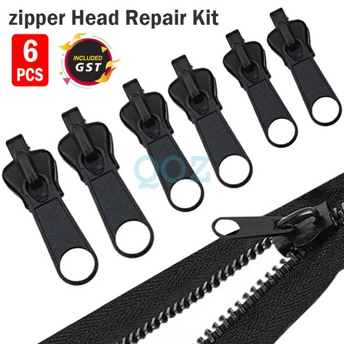 6Pcs Universal Instant Fix A Zipper Repair Replacement Zip Sewing Kit ...