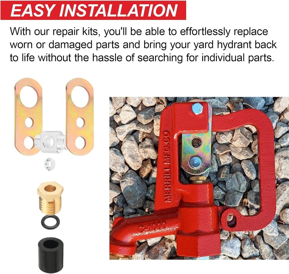 Outdoor Yard Hydrant Repair Kit - Complete C-1000 Parts for Easy ...