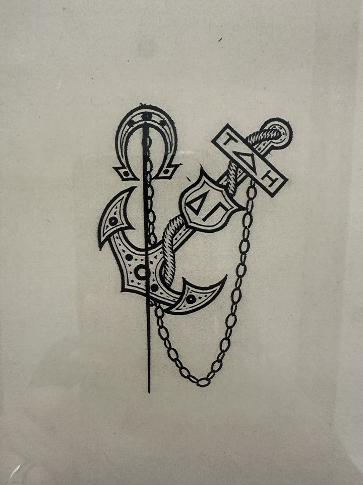 Delta Gamma Sorority Anchor Print Framed | eBay