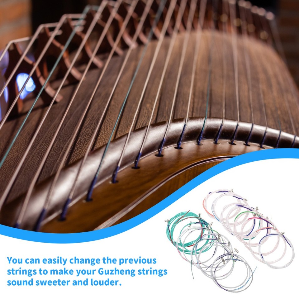 21 Pcs Guzheng Strings Parts Chinese Zither Musical Instrument ...