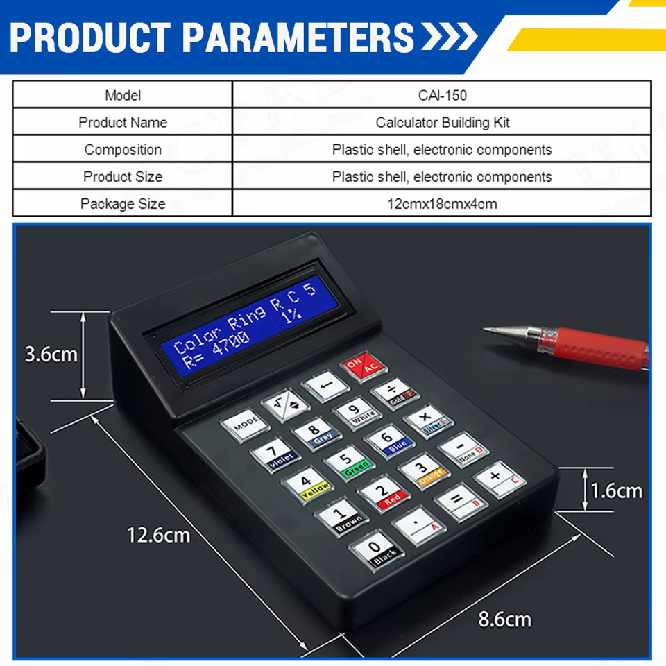 DIY Calculator Making Electronic Kit MCU Soldering Training Experiment ...