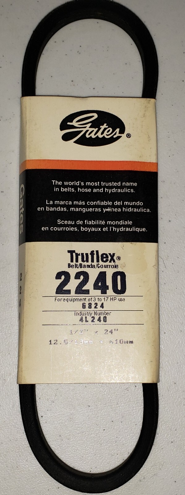 GATES 2240 Truflex V-Belt 4L240 1/2"x24" | eBay