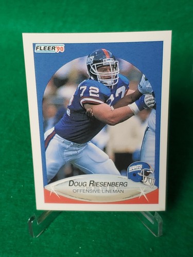 1990 Fleer #75 Doug Riesenberg New York Giants Rookie RC California ...