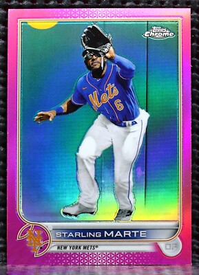 STARLING MARTE - 2022 TOPPS CHROME PINK REFRACTOR #132 | eBay