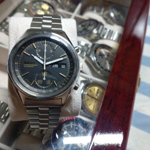 Seiko Speed ??Timer Black Gold Panda Near Mint6138-8020 | eBay