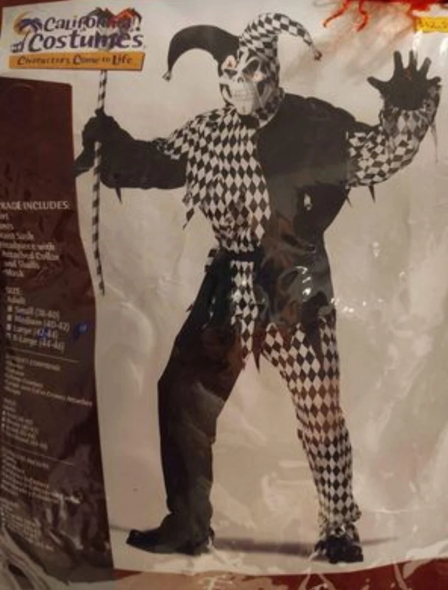 Mens Evil Jester Costume