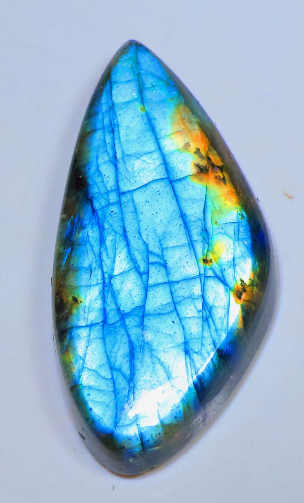 100% NATURAL DEEP BLUE FIRE LABRADORITE FANCY CABOCHON GEMSTONE GF- | eBay