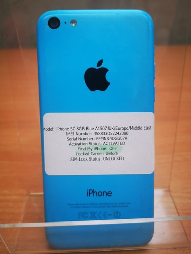Apple iPhone 5c - 8GB - Blue (Unlocked) A1507 (GSM) for sale online | eBay
