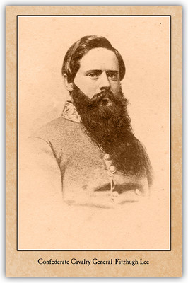 Confederate Cavalry General Fitzhugh Lee CIVIL WAR RP VINTAGE ...