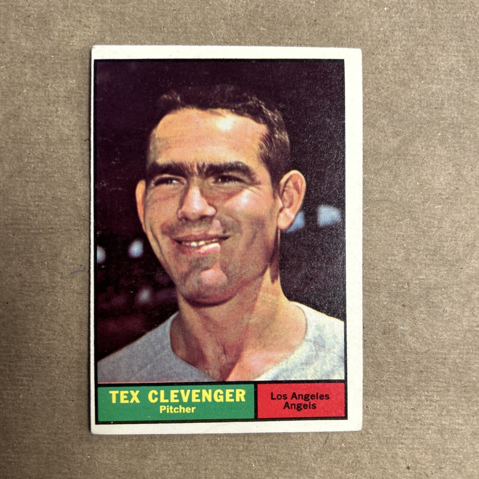 1961 Topps Baseball Tex Clevenger Los Angeles Angels Card #291 | eBay