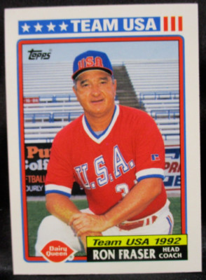 1992 TOPPS Dairy Queen USA Baseball Ron Fraser and Ron Shuey | eBay