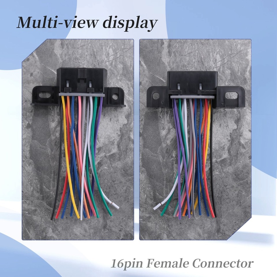 VollstäNdige 16 Polige J1962F OBD2 Buchse auf Stecker DIY Fester ...