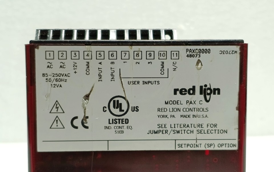 Red Lion PAX C Digital Counter Panel Meter PAXC0000 48073 85-250VAC | eBay