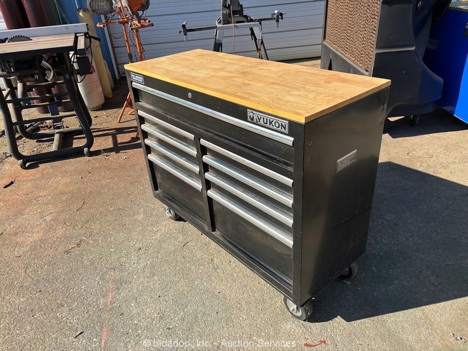 Yukon 56613 46'' 9 Drawer Rolling Work Bench Mechanic Tool Box bidadoo ...