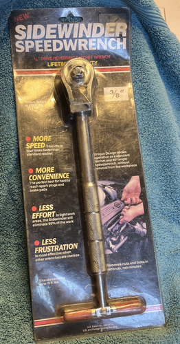 Original SIDEWINDER Ratchet Socket Speed Wrench Pivot T-Handle 3/8 NOS ...
