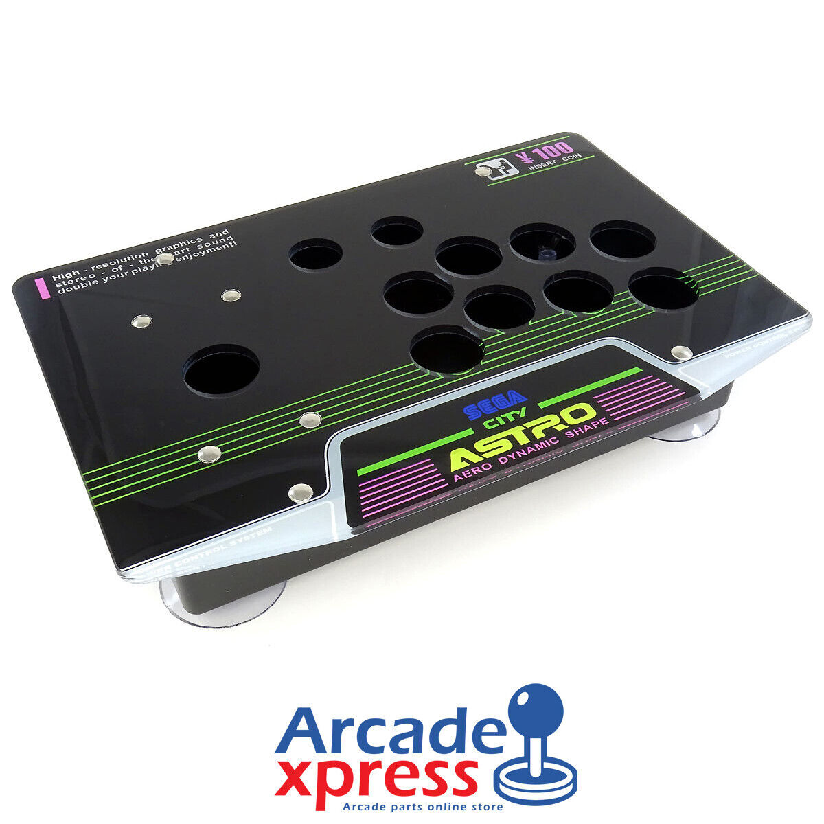 SEGA Astro City Arcade Fightstick Base Control 10 buttons Fight Stick ...