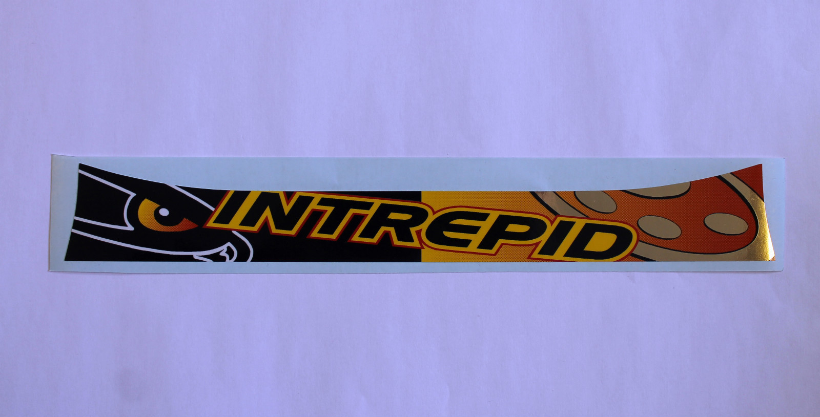 INTREPID STYLE HELMET VISOR STICKER/STRIP - KARTING | eBay