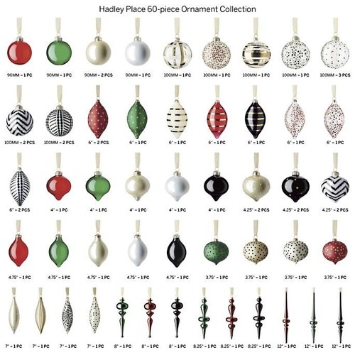 Frontgate Ornaments, Brand New Hadley Place Ornament Collection, 60 ...
