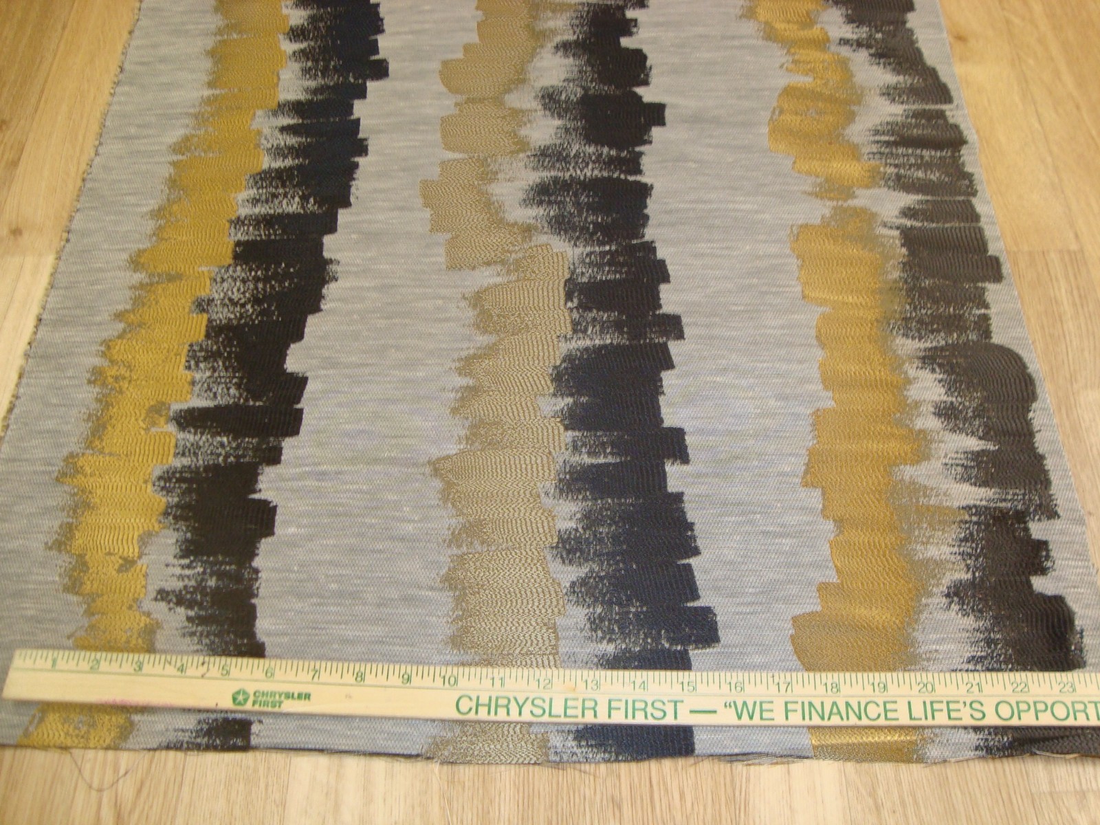 24" REMNANT RODOLPH WANDERLUST SOLSTICE Metallic UPHOLSTERY FABRIC for ...