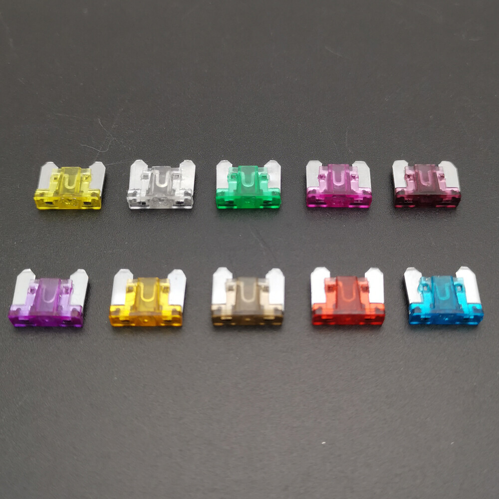 50 PCS MICRO Blade FUSE ASSORTMENT Mini Auto Plug-In Sheet Fuses 3A | eBay
