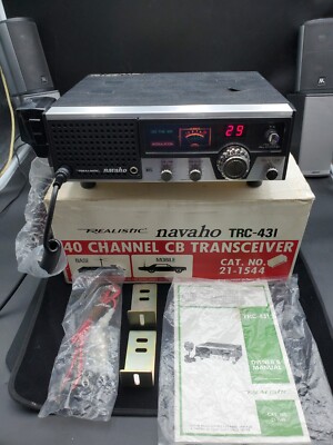 REALISTIC NAVAHO TRC-431 40 CHANNEL CB TRANSCEIVER RADIO & MIC JAPAN | eBay
