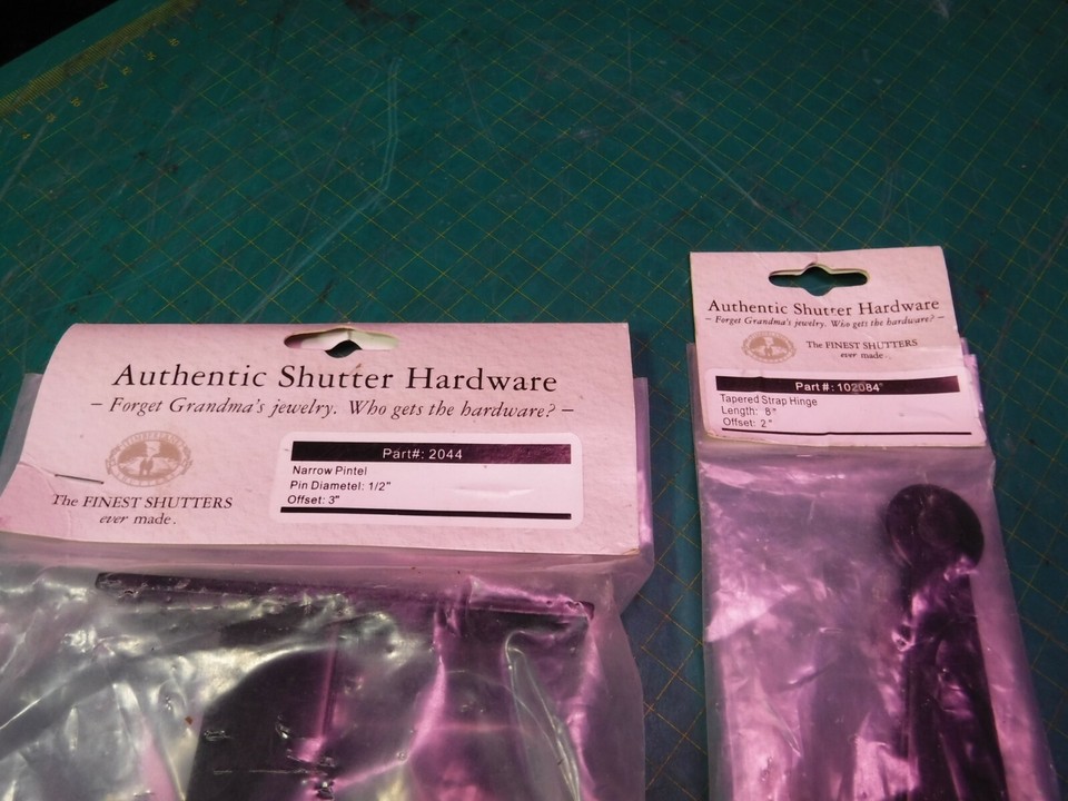 Tapered Hinge Strap #102084 + Narrow Pintel #2044 AUTHENTIC SHUTTER ...