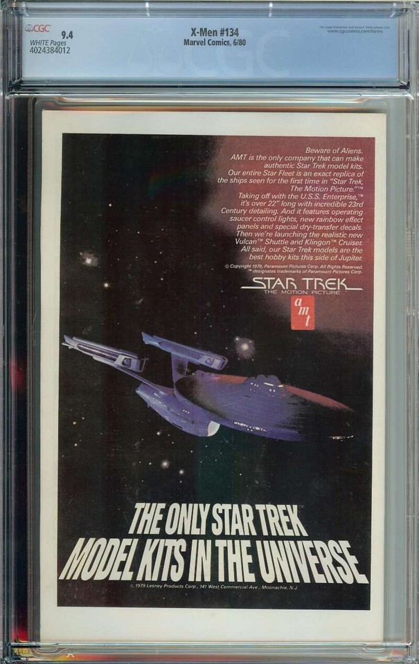 X-Men #134 CGC 9.4 Dark Phoenix Hellfire Club | eBay
