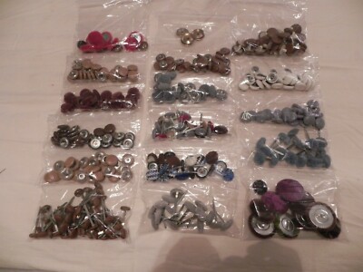 Vintage Classic Hot Rod Upholstery Buttons Prong Back & Snap, 380 ...