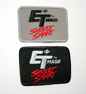 2 Vintage ET Street Smarts Mags Wheels Racing Cloth Car Patch New NOS ...