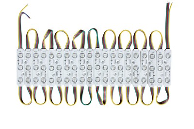 20X LED RGB Module Werbebeleuchtung Ad Showcases Advertisement Red Blue ...