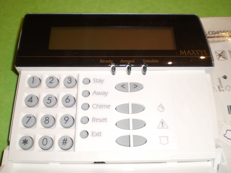 DSC MAXSYS LCD4501 Programmable Message LCD-4501 Keypad for PC4010 ...