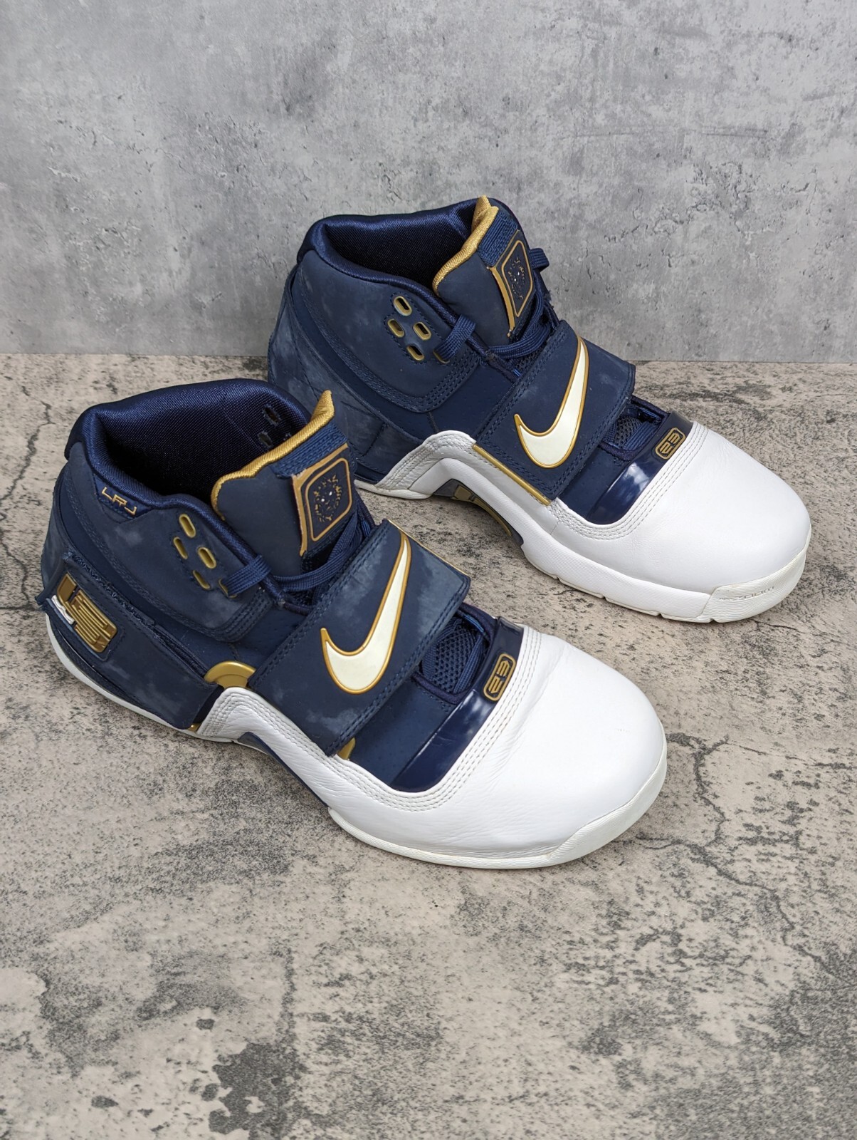 Nike Lebron Zoom Soldier Dunkman Navy Blue White Men … - Gem