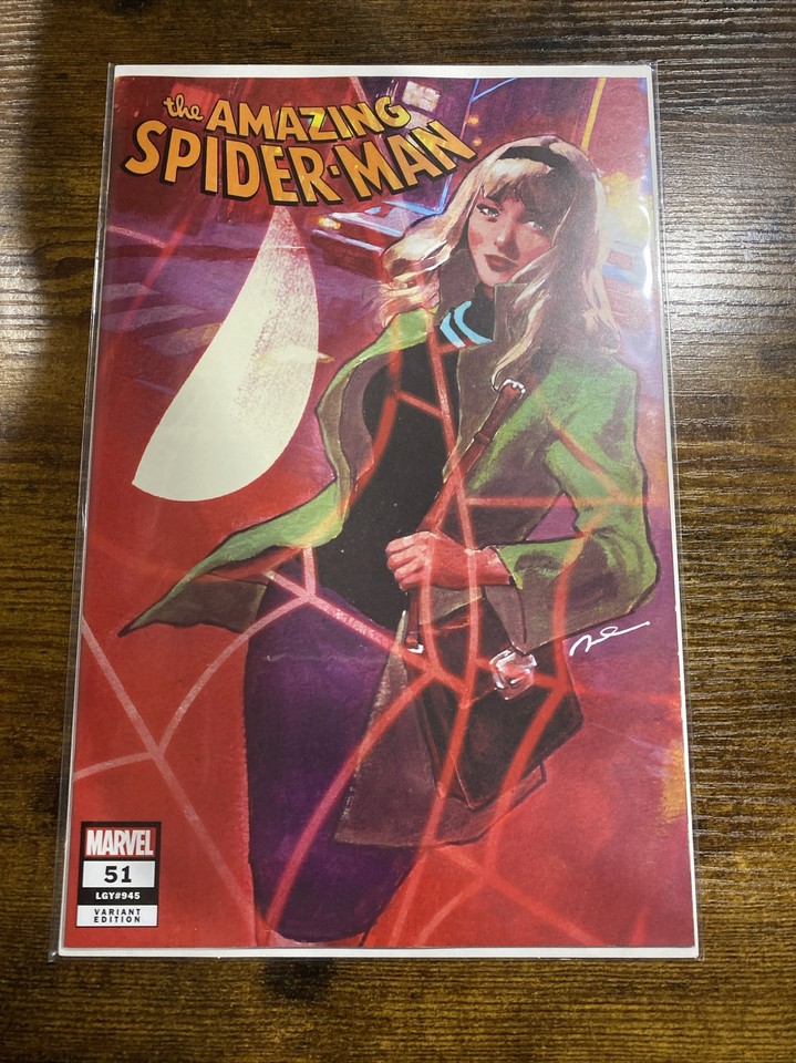 AMAZING SPIDER-MAN #51 * NM+ * GERALD PAREL EXCLUSIVE TRADE VARIANT ...