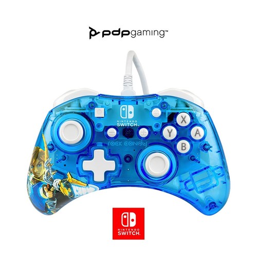 PDP Rock Candy bekabeld Gaming Switch Pro Controller - Zelda B ...